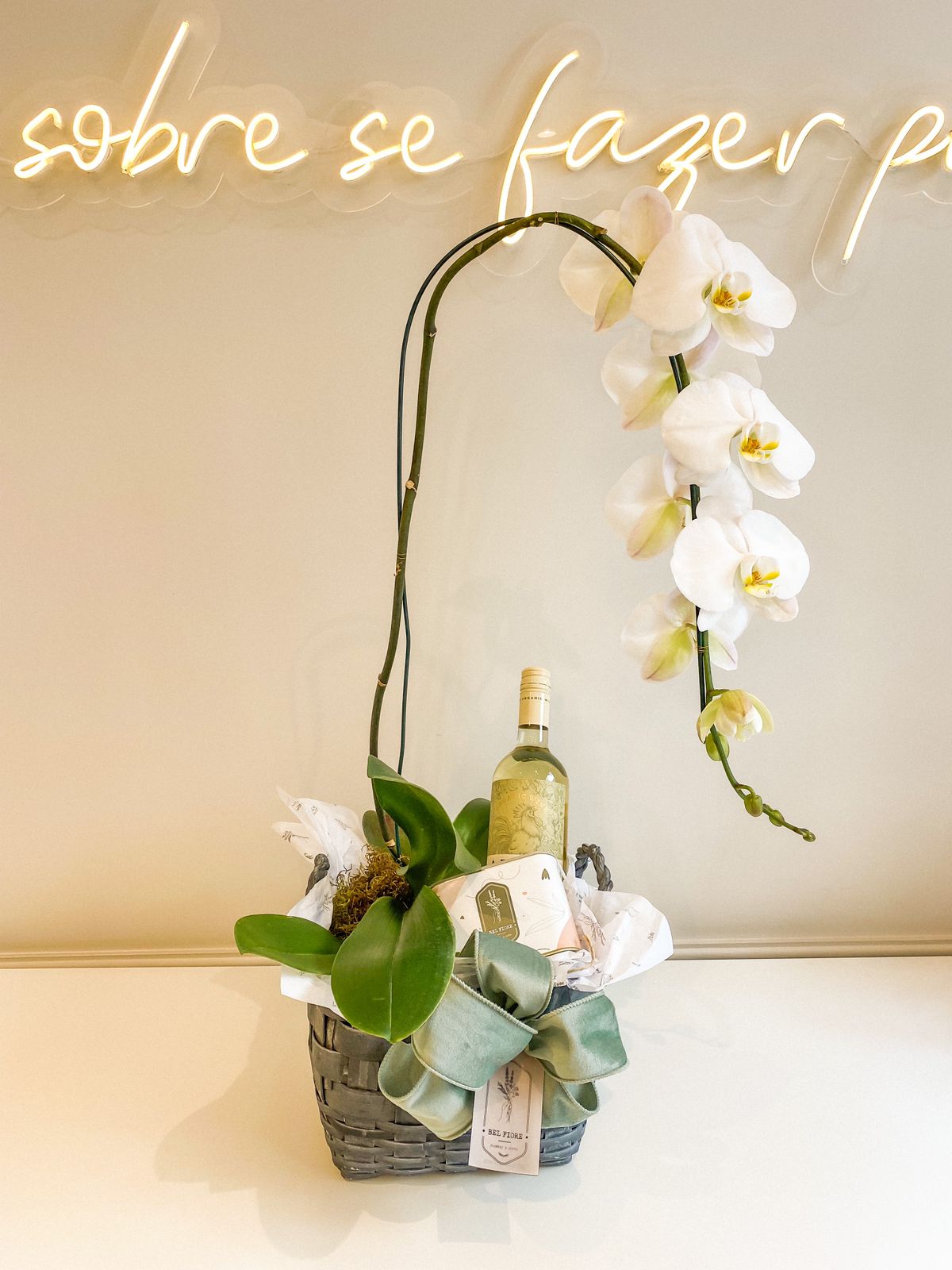 Cesto Rústico com Orquídea Cascata | Sugestões Presentes 2025 - Bel ...